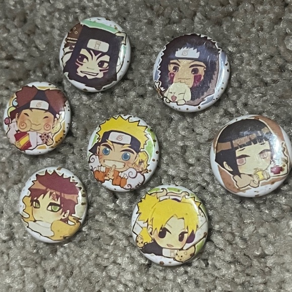 Other | Naruto Pins 7 In Total | Poshmark